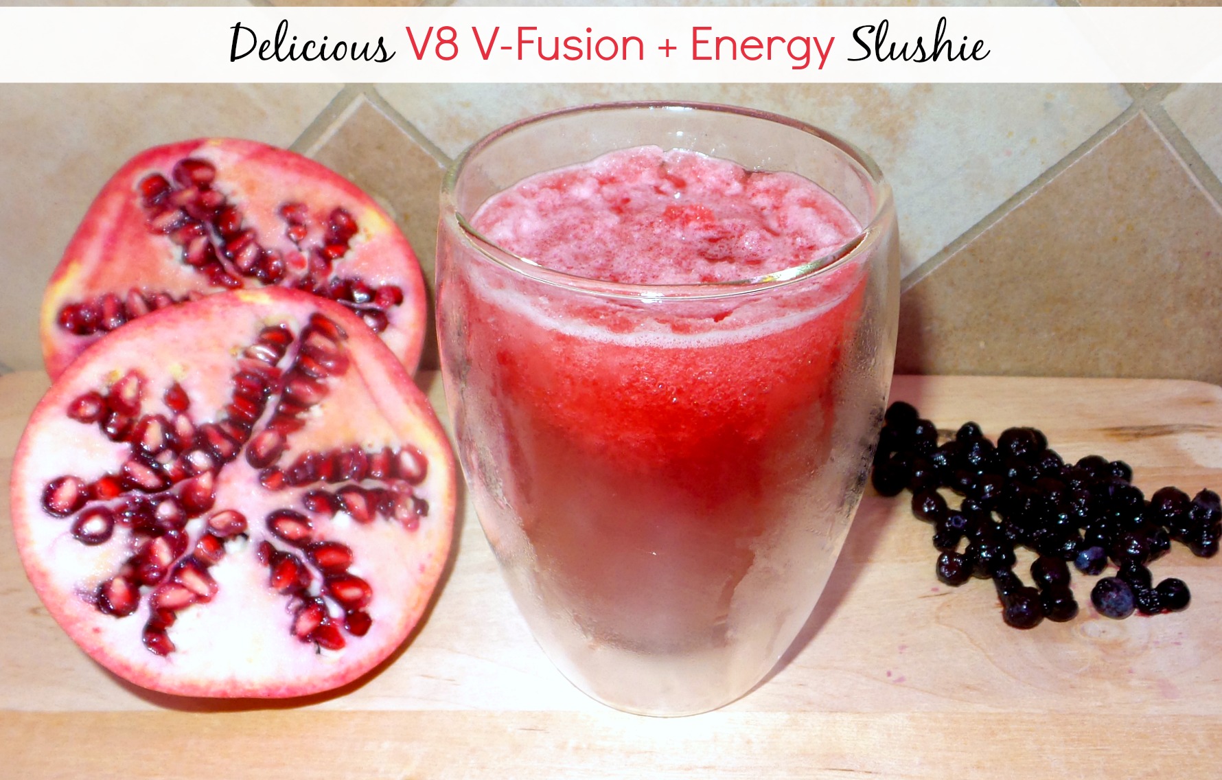 Delicious V8 V-Fusion + Energy Slushie - Family Fun Journal