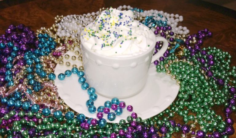 King Cake Coffee Perfect For Mardi Gras! - Family Fun Journal
